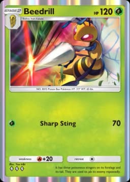 Beedrill ex (#79, ⭐⭐, Shining Revelry) • Pokémon TCG Pocket