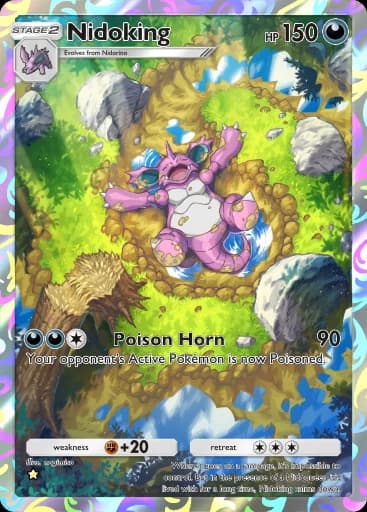 Nidoking (#241, ⭐, Genes Formidables) • Pokémon TCG Pocket