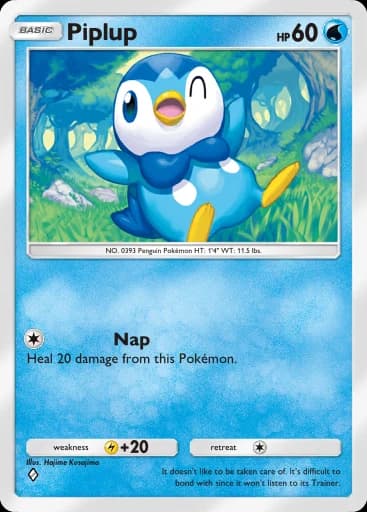 Piplup (Space-Time Smackdown #35/208, 1-Diamond) | Pokémon TCG Pocket