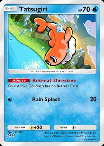 Tatsugiri (#21, ♦️♦️, Festival Brillante) • Pokémon TCG Pocket