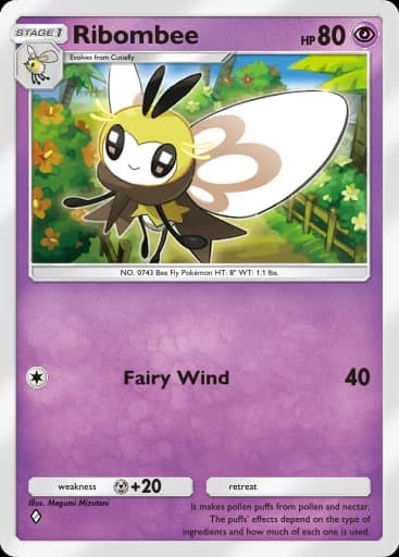 Ribombee (Celestial Guardians #79/239, 2-Diamonds) | Pokémon TCG Pocket