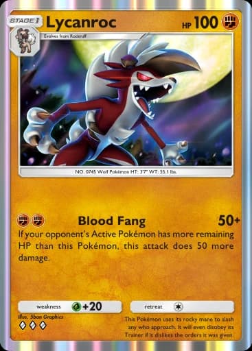 Lycanroc (Celestial Guardians #101/239, 3-Diamonds) | Pokémon TCG Pocket