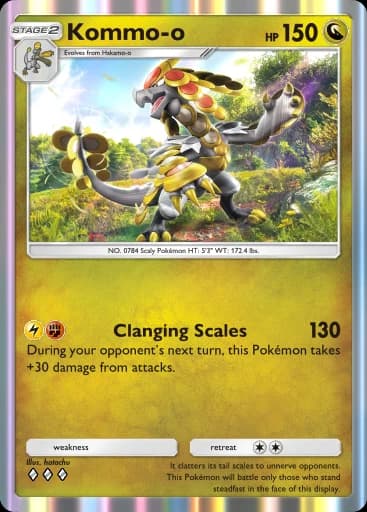 Kommo-o (Celestial Guardians #127/239, 3-Diamonds) | Pokémon TCG Pocket