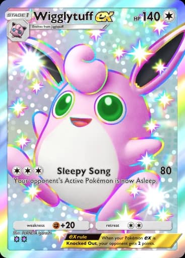 Wigglytuff ex (Guardianes Celestiales #237/239, Doble Brillante ...