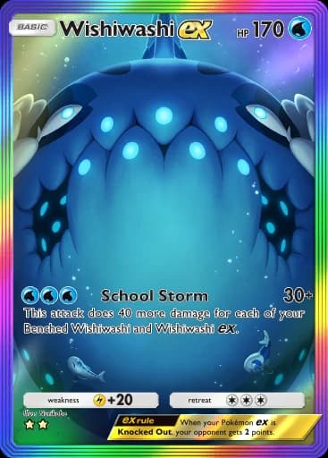 Wishiwashi ex (Celestial Guardians #202/239, 2-Stars) | Pokémon TCG Pocket