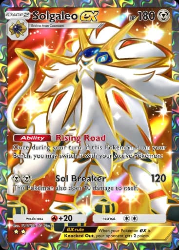 Solgaleo ex (Celestial Guardians #189/239, 2-Stars) | Pokémon TCG Pocket