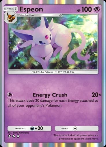 Espeon (Eevee Grove #28/107, 3-Diamonds) | Pokémon TCG Pocket