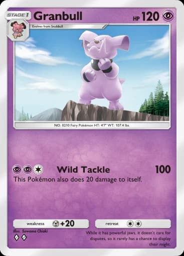 Granbull (#89, ♦️♦️, Saber Marino y Celeste) • Pokémon TCG Pocket