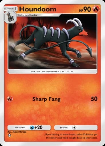 Houndoom (Crimson Blaze #16/103, 1-Diamond) | Pokémon TCG Pocket