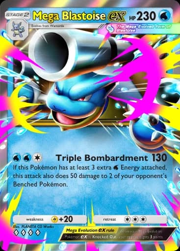 Méga-Tortank-ex (Embrasement Écarlate #20/103, 4-Diamants) | Pokémon ...