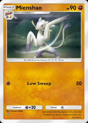 Mienshao (Crimson Blaze #44/103, 1-Diamond) | Pokémon TCG Pocket