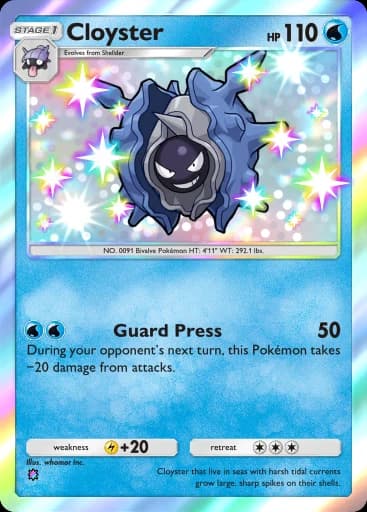 Cloyster (Crimson Blaze #93/103, 1-Star Shiny) | Pokémon TCG Pocket