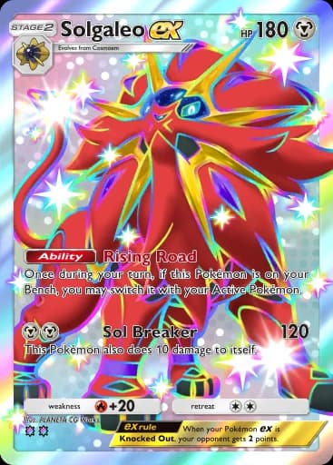 Solgaleo ex (Crimson Blaze #101/103, 2-Star Shiny) | Pokémon TCG Pocket