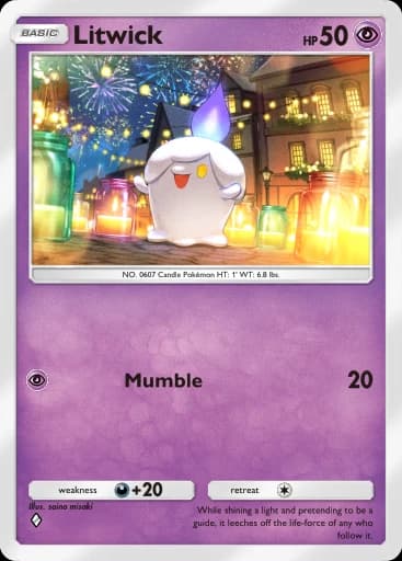 Litwick (Fantastical Parade #67/234, 1-Diamond) | Pokémon TCG Pocket