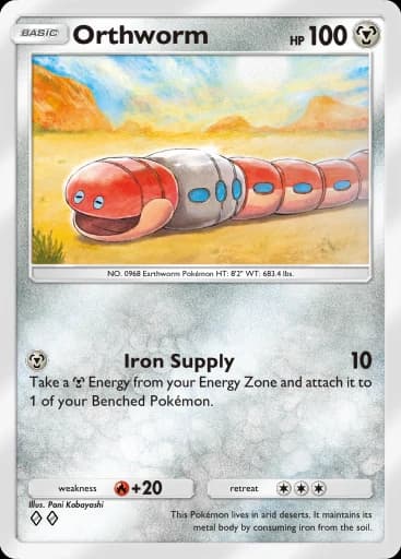 Orthworm (Paldean Wonders #77/131, 2-Diamonds) | Pokémon TCG Pocket