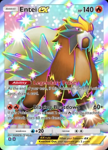 Entei ex (Encantos de Paldea #126/131, Doble Brillante) | Pokémon TCG ...