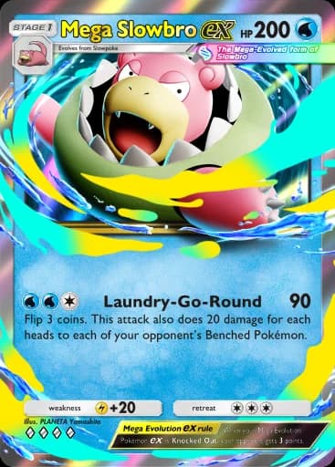 Mega Slowbro ex (Mega Brilho #16/117, 4-Diamantes) | Pokémon TCG Pocket