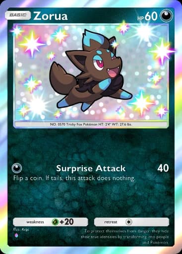 Zorua (Megavariocolor #102/117, Brillante) | Pokémon TCG Pocket