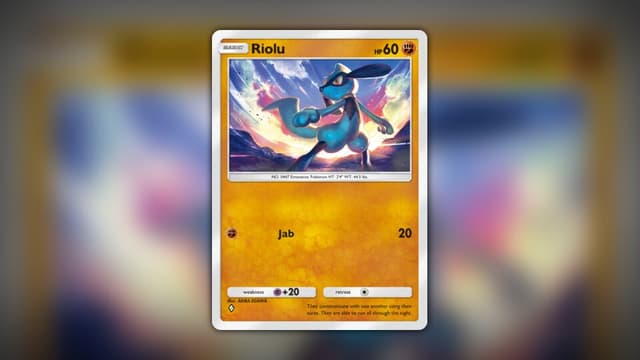 Riolu (Space-Time Smackdown #91/208, 1-Diamond) | Pokémon TCG Pocket
