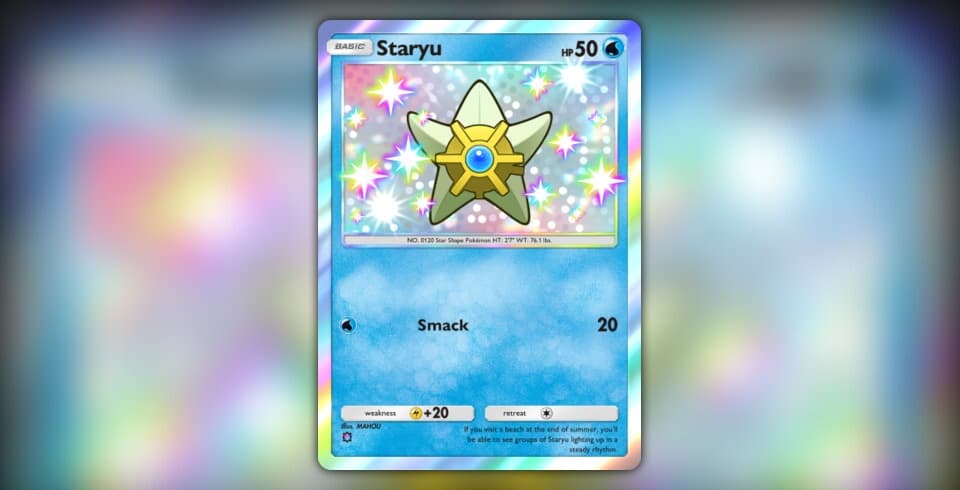 Staryu (Celestial Guardians #218/239, 1-Star Shiny) | Pokémon TCG Pocket