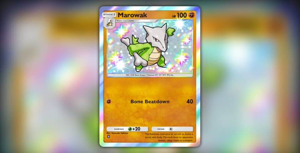 Marowak (Celestial Guardians #227/239, 1-Star Shiny) | Pokémon TCG Pocket
