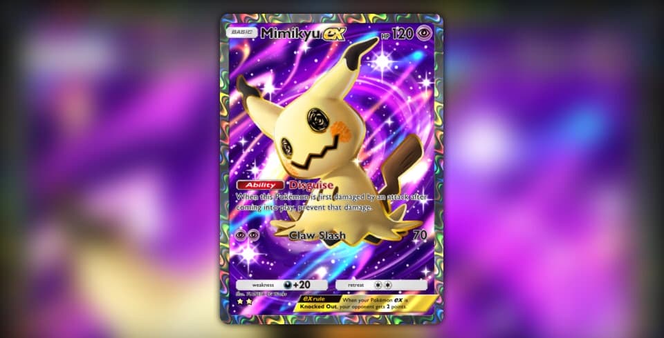 Mimikyu ex (Fantastical Parade #186/234, 2-Stars) | Pokémon TCG Pocket