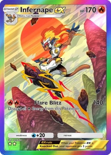 Infernape Pokemon Card