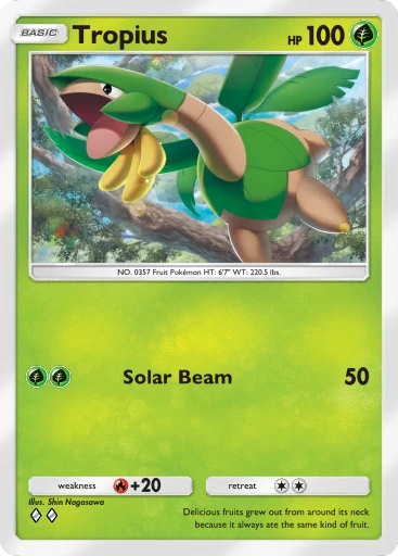 Tropius (Everyday Wonders #5/106, 2-Diamonds) | Pokémon TCG Pocket