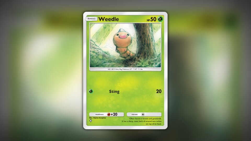 Weedle (#8, ♦️, Genetic Apex) • Pokémon TCG Pocket