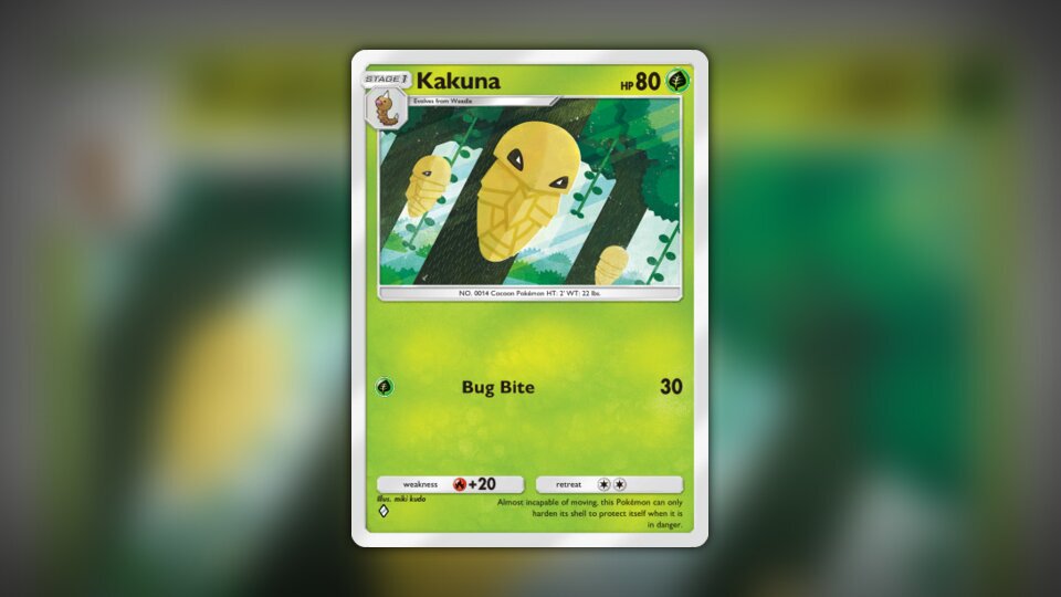 Kakuna (#9, ♦️♦️, Genetic Apex) • Pokémon TCG Pocket