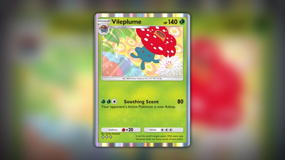 Vileplume (#13, ♦️♦️♦️, Genetic Apex) • Pokémon TCG Pocket