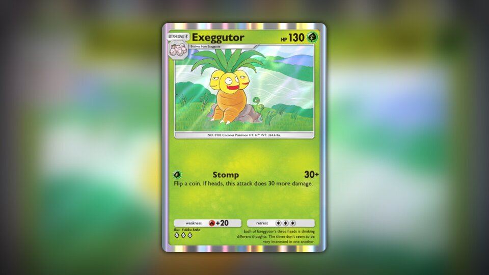 Exeggutor (#22, ♦️♦️♦️, Genetic Apex) • Pokémon TCG Pocket