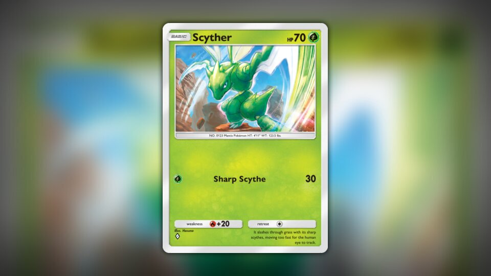 Scyther (#25, ♦️, Genetic Apex) • Pokémon TCG Pocket
