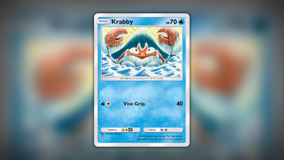 Krabby (#68, ♦️, Genes Formidables) • Pokémon TCG Pocket
