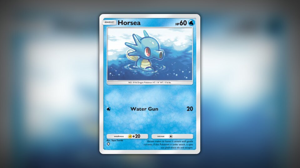Horsea (#70, ♦️, Genetic Apex) • Pokémon TCG Pocket