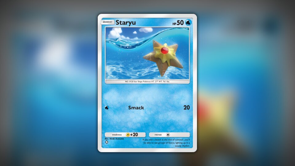 Staryu (#74, ♦️, Genetic Apex) • Pokémon TCG Pocket