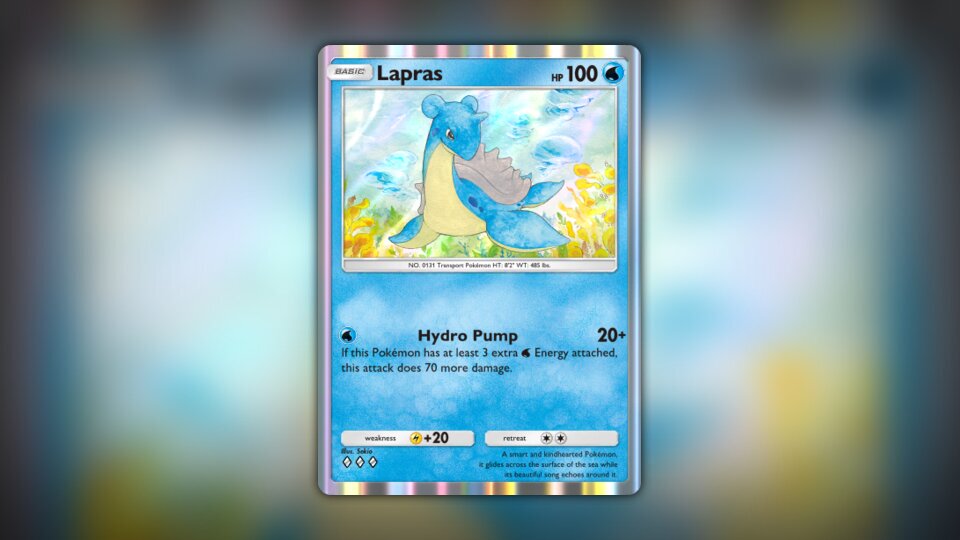 Lapras (#79, ♦️♦️♦️, Genetic Apex) • Pokémon TCG Pocket