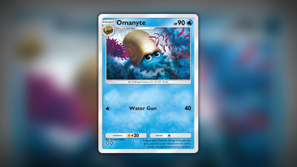 Omanyte (#81, ♦️♦️, Genetic Apex) • Pokémon TCG Pocket