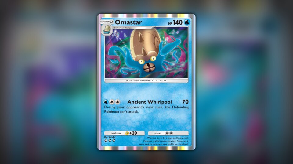 Omastar Card Pokemon Omastar V Full Art FA Pokémon Card Game TCG,