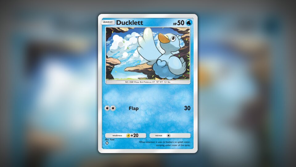 Ducklett (#85, ♦️, Genetic Apex) • Pokémon TCG Pocket