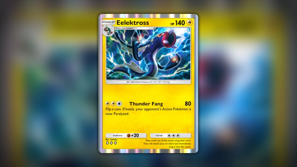 Eelektross (#109, ♦️♦️♦️, Genetic Apex) • Pokémon TCG Pocket