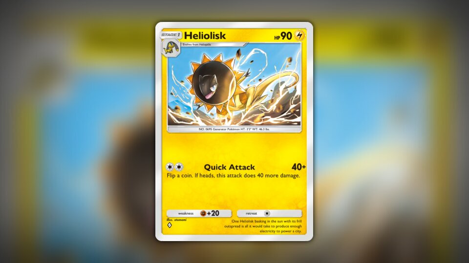 Heliolisk (#111, ♦️, Genes Formidables) • Pokémon TCG Pocket