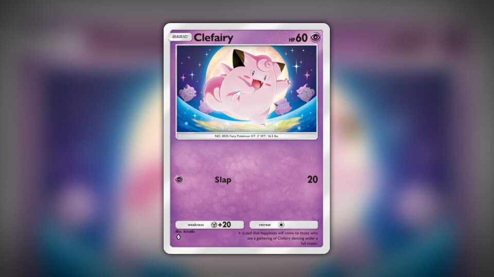 Clefairy (#113, ♦️, Genetic Apex) • Pokémon TCG Pocket