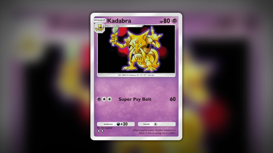 Kadabra (#116, ♦️♦️, Genetic Apex) • Pokémon TCG Pocket