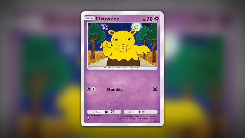 Drowzee (#124, ♦️, Genetic Apex) • Pokémon TCG Pocket
