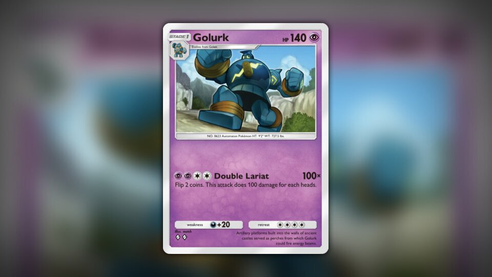 Golurk (#136, ♦️♦️, Genetic Apex) • Pokémon TCG Pocket