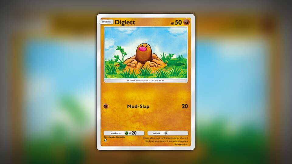 Diglett (#139, ♦️, Genes Formidables) • Pokémon TCG Pocket
