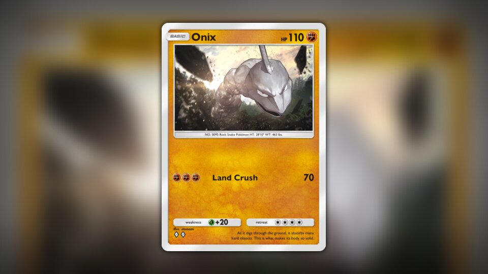 Onix (#150, ♦️♦️, Genetic Apex) • Pokémon TCG Pocket