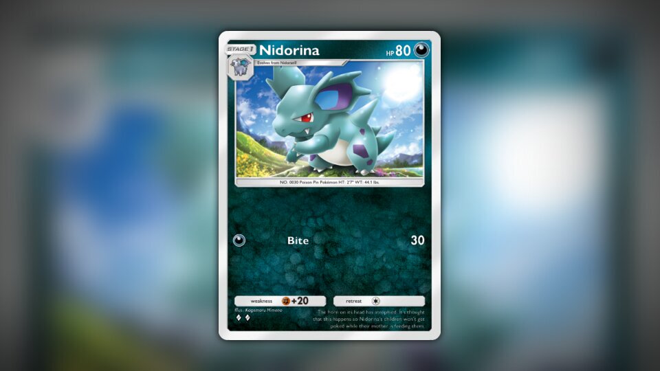 Nidorina (#167, ♦️♦️, Genes Formidables) • Pokémon TCG Pocket