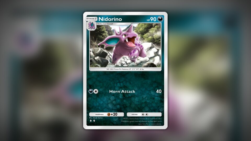Nidorino (#170, ♦️♦️, Genetic Apex) • Pokémon TCG Pocket